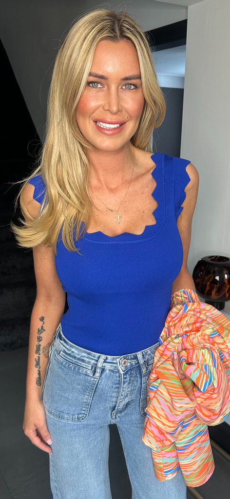 ZINA vest royal blue – JESSICA Hair & Clothing Boutique